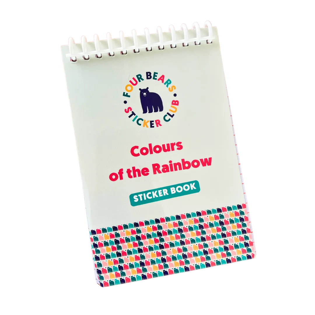 Colours of the Rainbow Sticker Book – Four Bears Sticker Club