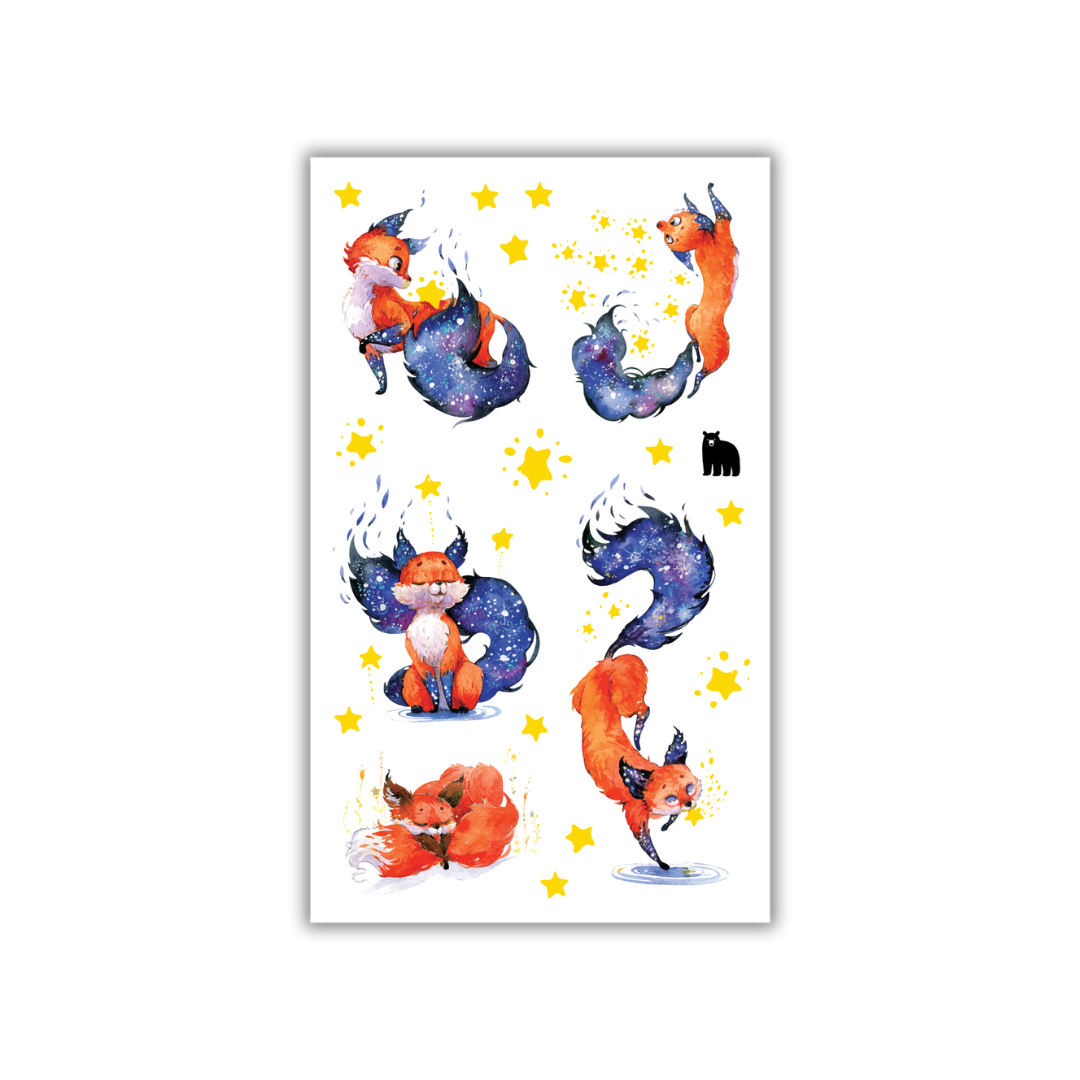 Starry Fox – Four Bears Sticker Club