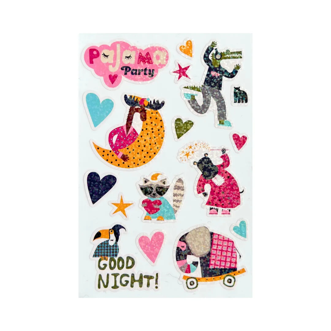 Pajama Party – Four Bears Sticker Club