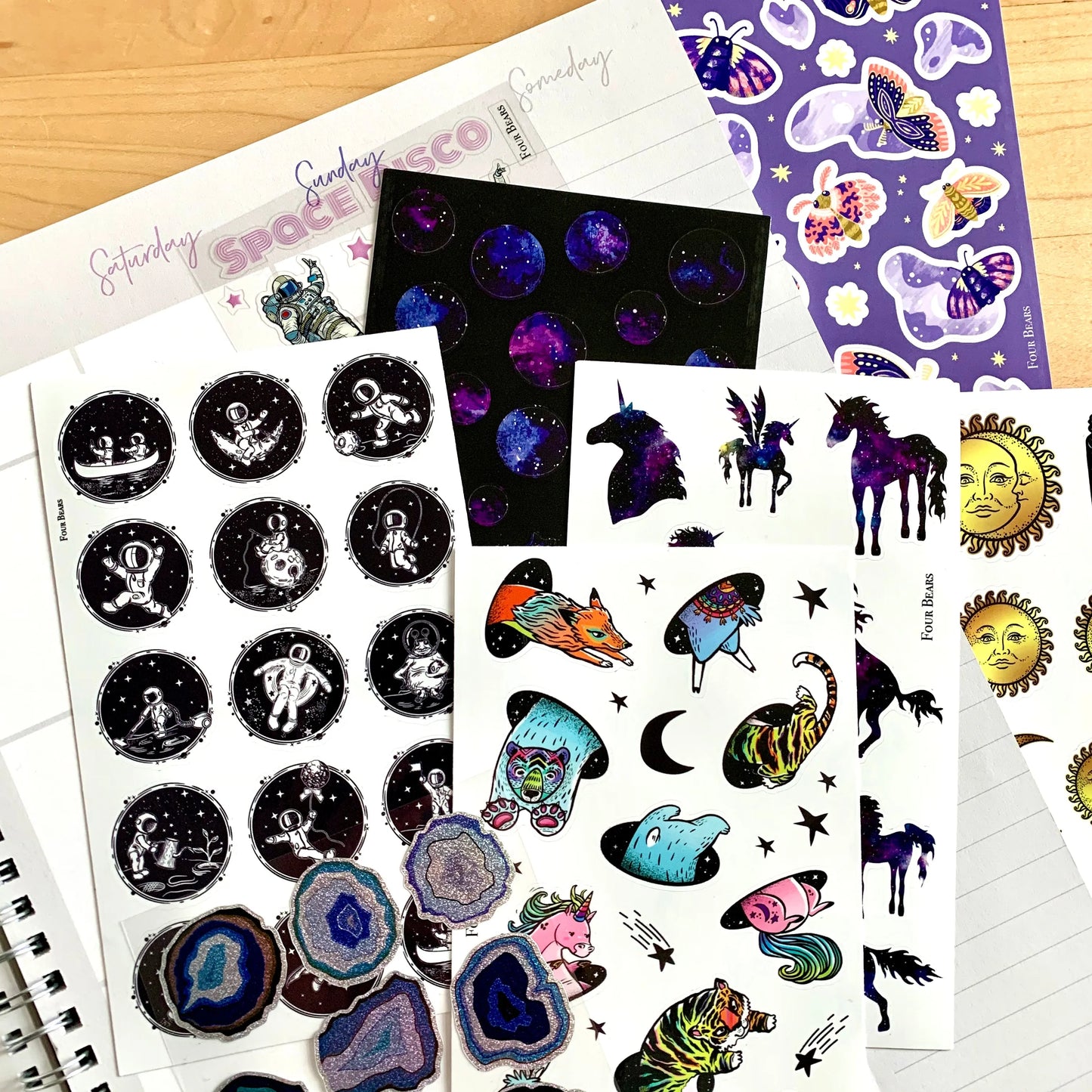 Big Kids Sticker Pack – Four Bears Sticker Club