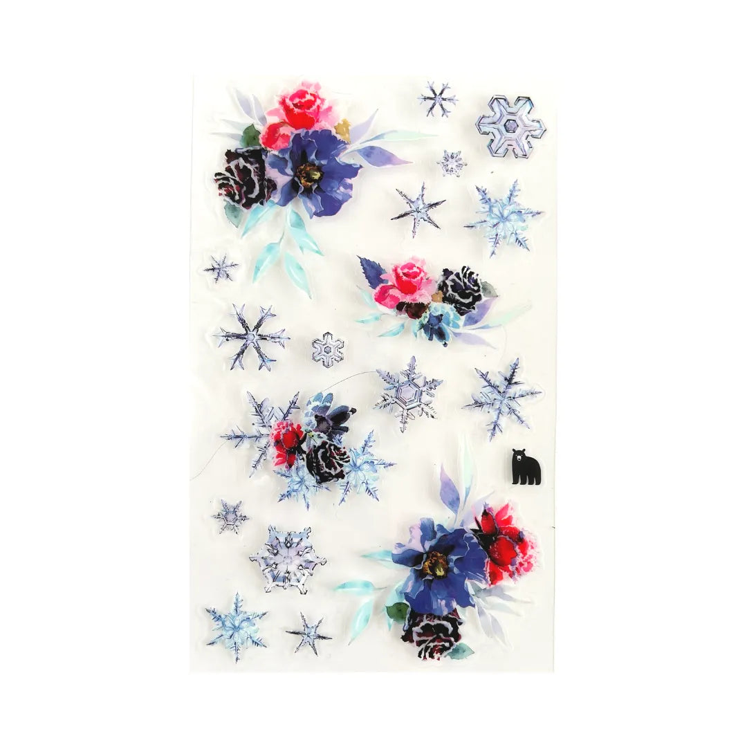 Frozen Flowers – Four Bears Sticker Club