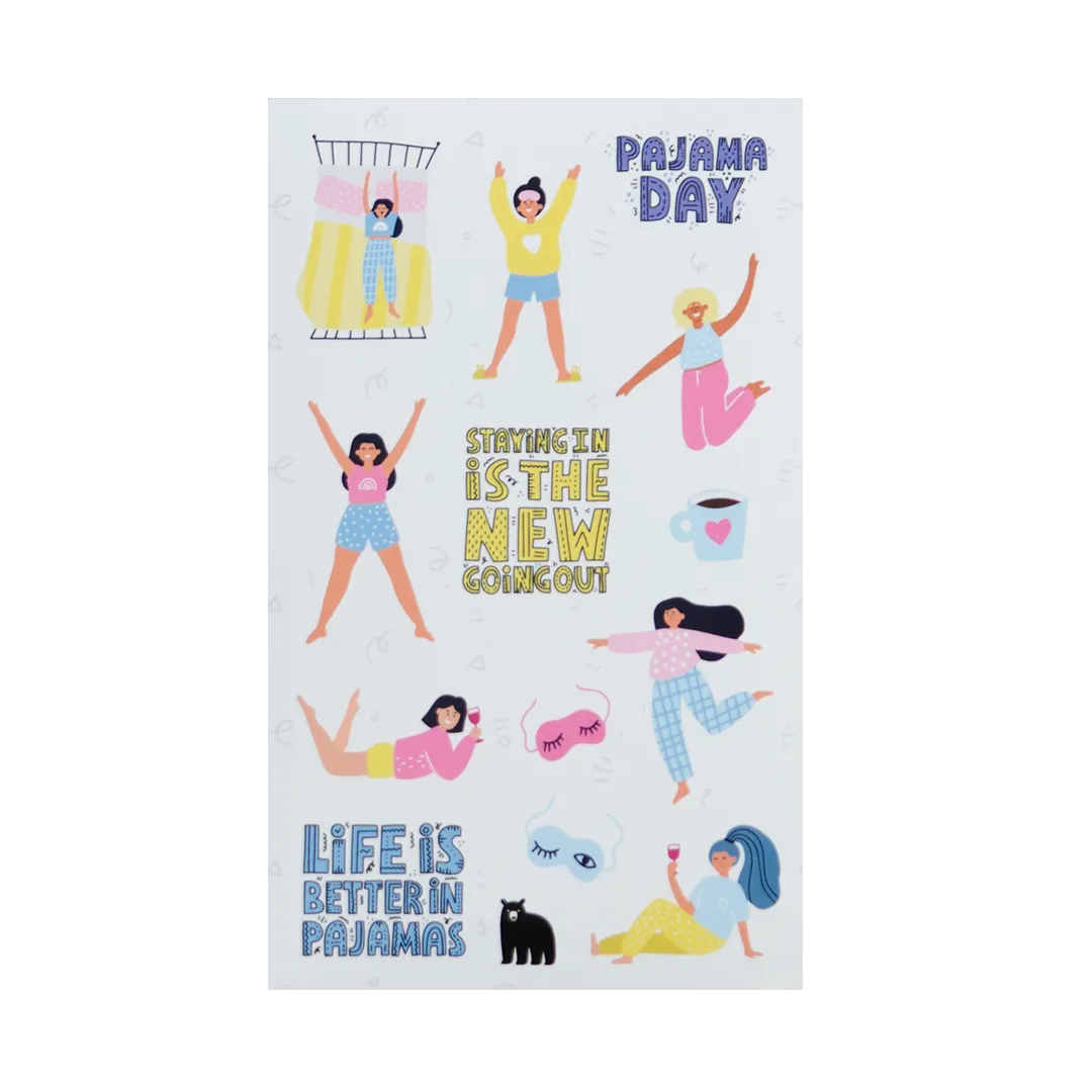 Pajama Day – Four Bears Sticker Club