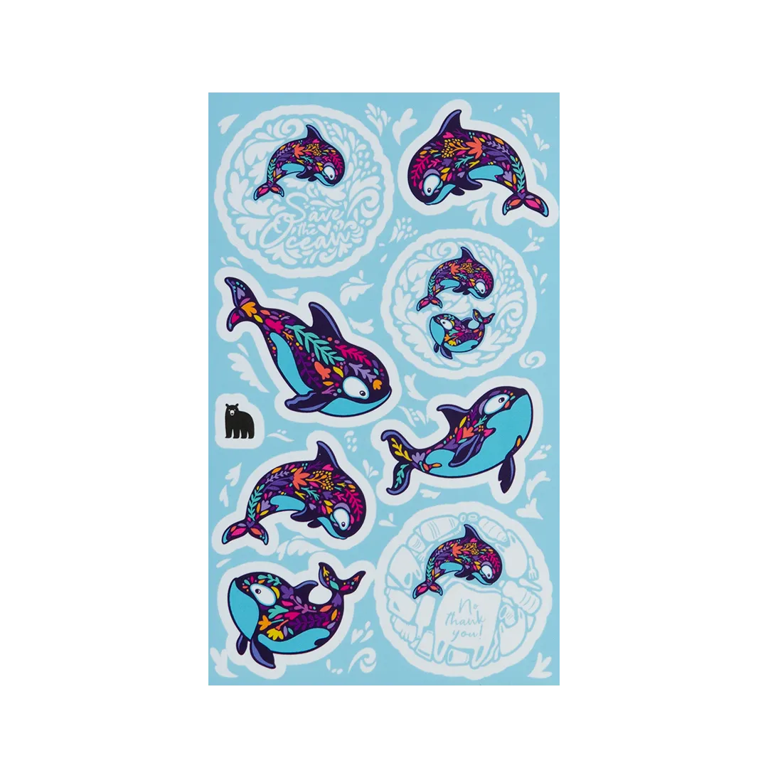 Save The Whales – Four Bears Sticker Club